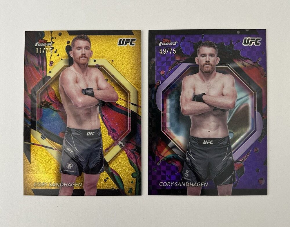 Topps | Toys | Lot Of 2 224 Topps Finest Ufc Cory Sandhagen 75 Gold ...